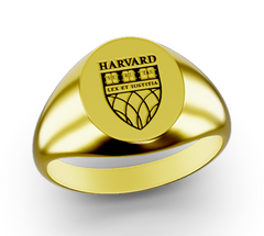 Signitas Inc | Harvard Law School Oval Signet Ring