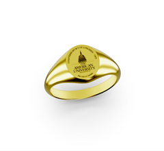 Signitas Inc | American University Oval Signet Ring