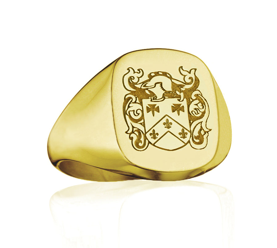 Signitas Inc | Custom Family Crest Signet Ring Engraved with Your Seal