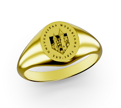 Signitas Inc | Wesleyan University Oval Signet Ring