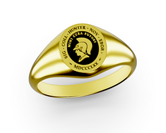 Signitas Inc | Hunter College Oval Signet Ring